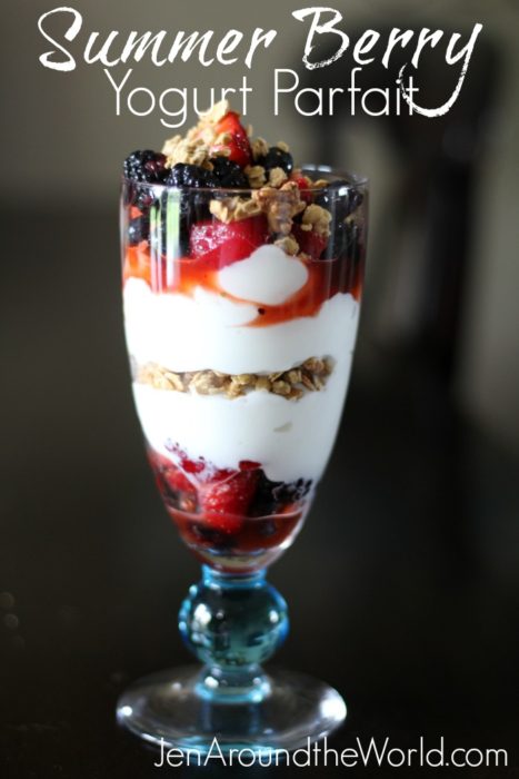 Summer Berry Fruit Parfait - Jen Around the World