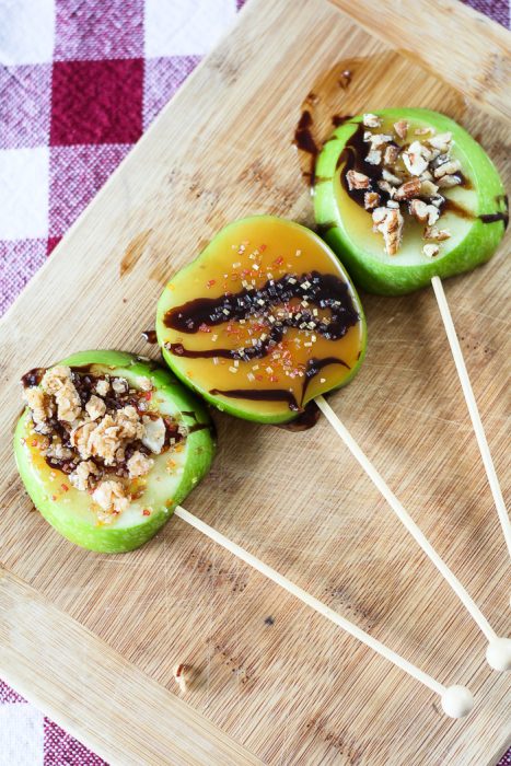Caramel Apple Slices on a Stick - Jen Around the World