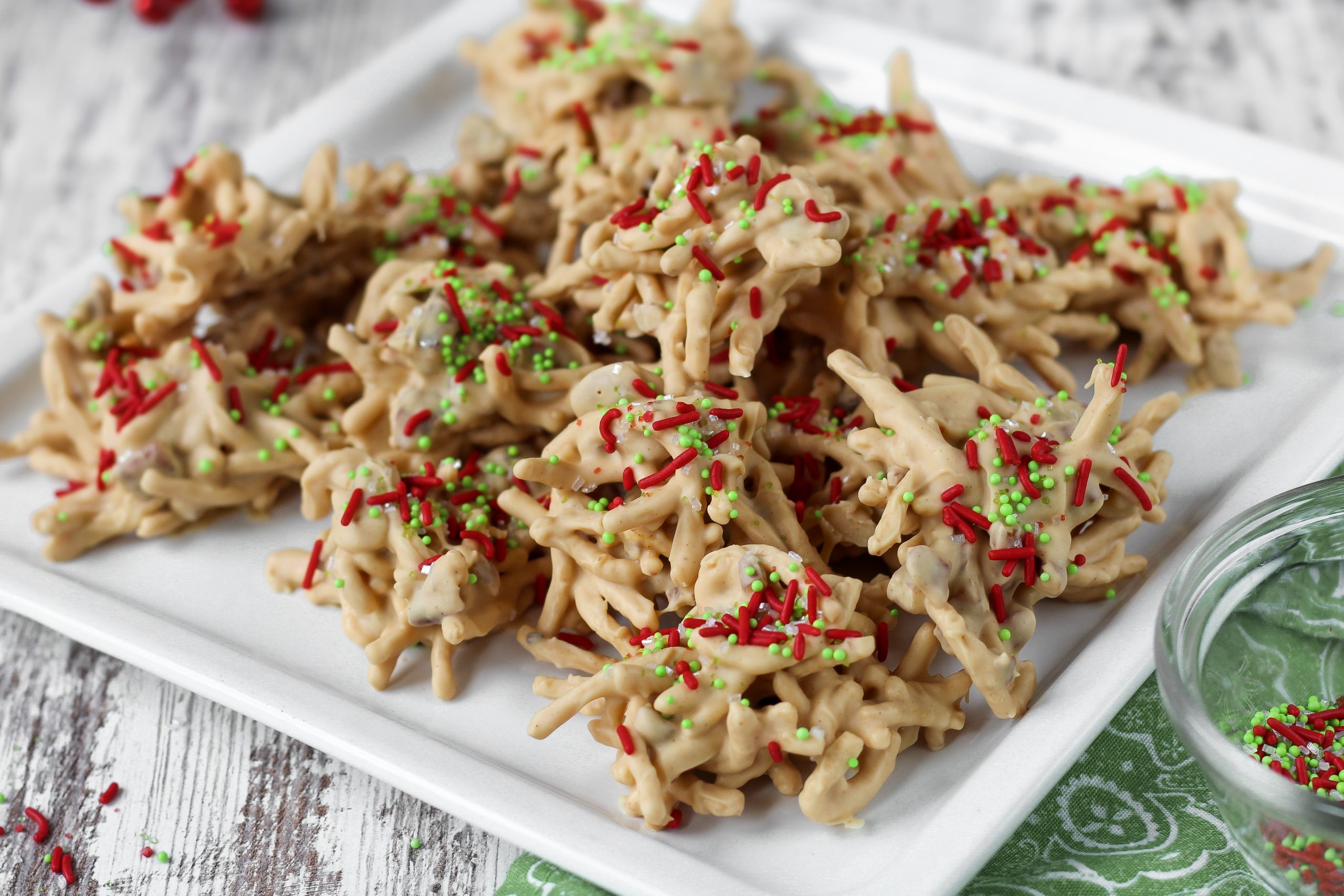 Christmas Haystack Cookies - Jen Around the World