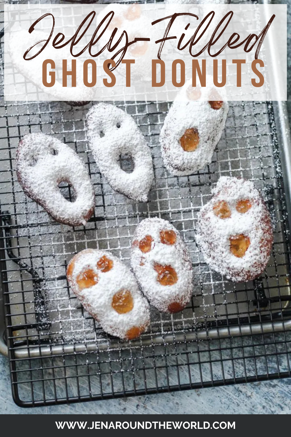 Jelly-Filled Ghost Donuts