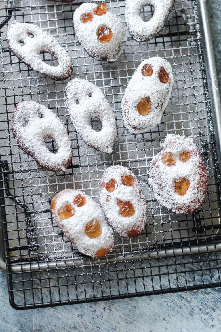 Jelly-Filled Ghost Donuts