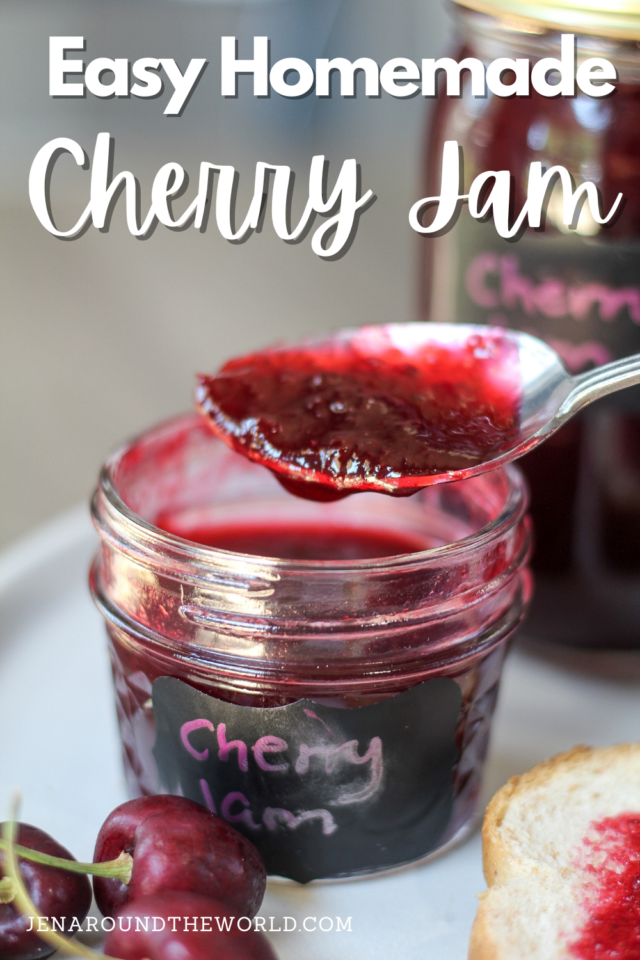 Easy Homemade Cherry Jam - Jen Around the World
