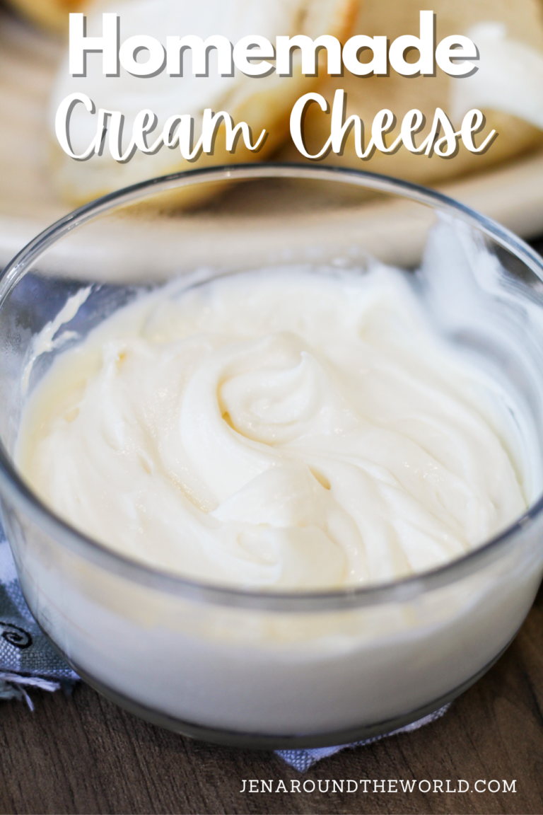 Homemade Cream Cheese - Jen Around the World