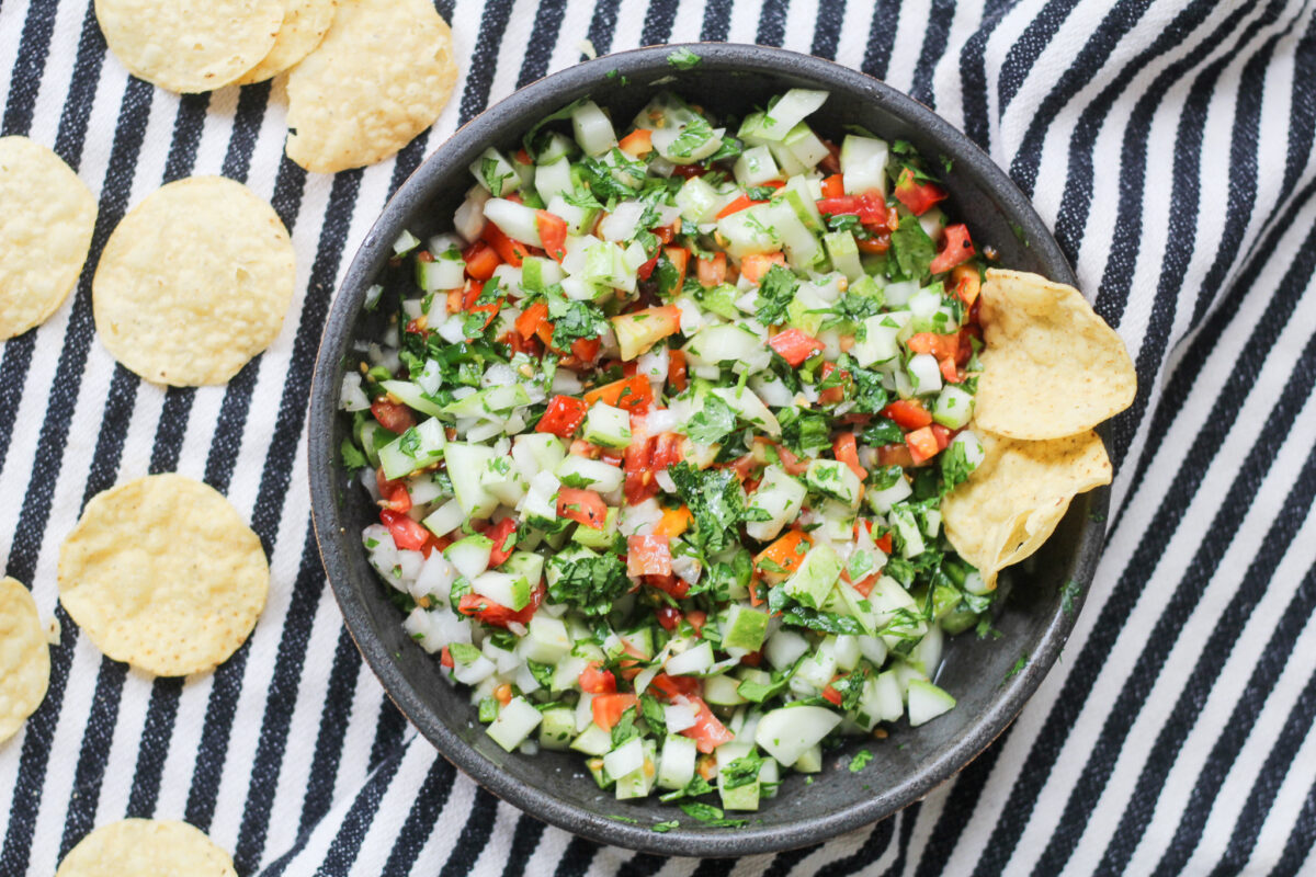Chunky Cucumber Salsa - Jen Around the World