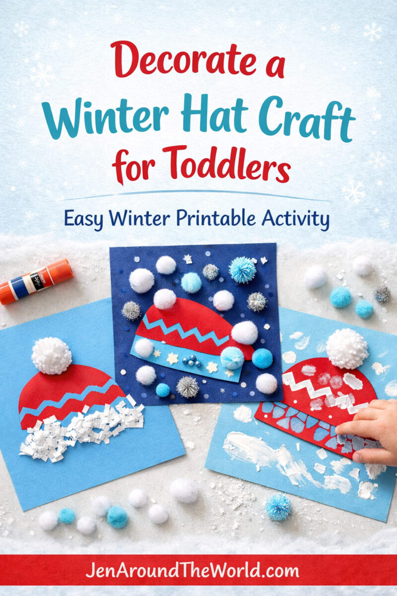 Decorate a Winter Hat Craft for Toddlers