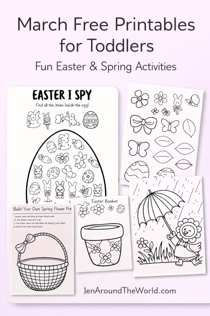 Free March Printables for Toddlers - Spring and Easter